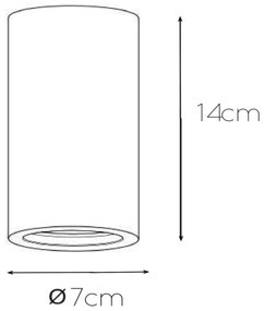Lucide 35100/14/31 - Stropní svítidlo GIPSY 1xGU10/35W/230V