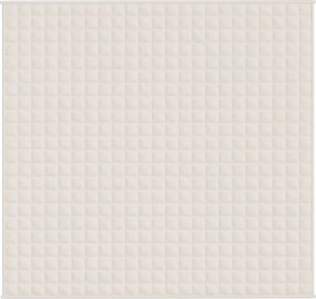 Zátěžová deka světle krémová 220 x 240 cm 11 kg textil 3154826