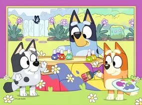 RAVENSBURGER Puzzle Bluey 4v1 / 12+16+20+24 dílků
