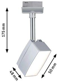 Paulmann 95269 Pedal, spot pro Urail, 5W LED 2700K, matný chrom, výška 17,5cm
