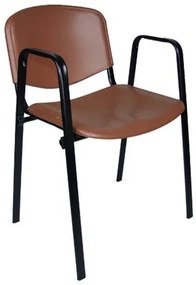 Konferenční židle ISO plastová s područkami RAL-6034