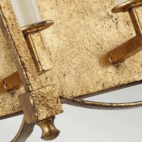 Designové nástěnné světlo Elstead Thayer 2x E14 patinované zlato