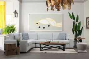Designová rohová sedačka Bellona 322 cm béžová - levá