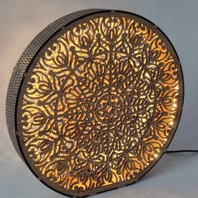 LED noční lampa Mandala – dřevěná dekorace domova| SENTOP LED0604