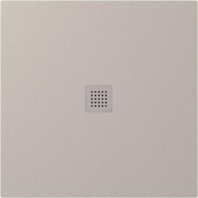 Polysan Tre - Sprchová vanička Neca 90x90 cm, matná béžová 84300.81