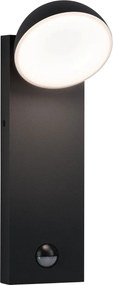 P 94739 LED venkovní nástěnné svítidlo Puka IP44 kruhové 110x125mm 3000K 8,5W 230V antracit hliník - PAULMANN