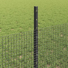 Svařovaná drátěná plotovina s tyčkami 50 x 0,5 m Šedá Síťovina 3336620