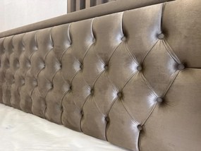 Vystavený kus – Čalouněná postel ARTY 180 × 200 cm s matrací Venera New a úložným prostorem
