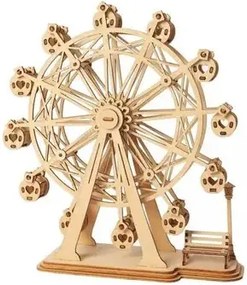 RoboTime dřevěné 3D puzzle Ruské kolo / od 8 let / 120 dílků / Obtížno