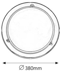 Rabalux 5143 - Stropní svítidlo UFO 2xE27/60W/230V