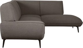 LABEL51 Pohovka do tvaru L PESARO hnědá 247cm pravá MS-81.020