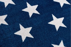 Kusový koberec SKETCH DECLAN modrý / bílý - Hvězda