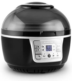Klarstein VitAir Turbo, horkovzdušná fritéza, 1400 W, 10 L, grilování, pečení, šedo-černá