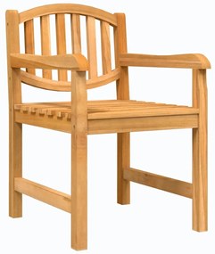 Zahradní židle 2 ks 58 x 59 x 88 cm masivní teakové dřevo,  364407