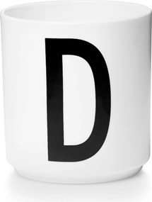 Hrnek AJ písmeno D porcelánový