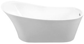 BESCO Volně stojící vana CALIMA bílá Barva - Bílá, Barva sifonu - Chrom, Rozměr vany - 170 × 74 cm - VANCALIM170