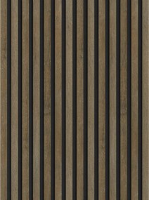 Mexen Lam-F, akustické stěnové lamely 275 × 31,5 cm, filc 6 mm, dub espresso, S105-275317-2812-065