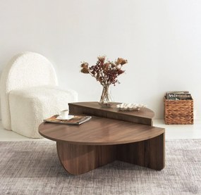 Hanah Home Konferenční stolek Podium - Walnut, Ořech