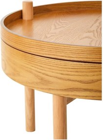 Kulatý odkládací stolek v dekoru borovice ø 60 cm Viborg – Premier Housewares