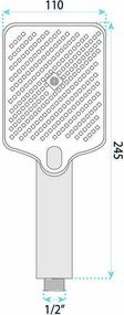 Rea, Sprchová hlavice REA JS-031 GOLD, REA-03904