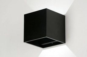 Nástěnné designové černé LED svítidlo do obýváku Black 4Bloq