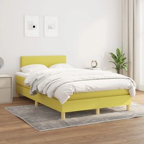 vidaXL Box spring postel s matrací 120x200 cm textil [3140443] Barva: světle šedá