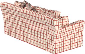Potah na pohovku IKEA  Tomelilla rozkládací barva červená látka vzorované