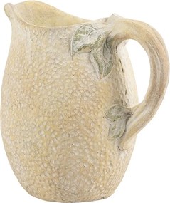 Žlutý rustikální džbán v designu citrónu Lemon rustic - 20*15*20 cm