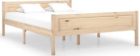 vidaXL Rám postele masivní borové dřevo 120 x 200 cm [322126] Barva: Hnědá