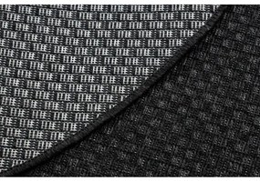 Dywany Luszczow Kusový koberec kulatý TIMO 0000 SISAL venkovní černý Rozměr koberce: 150 cm KRUH