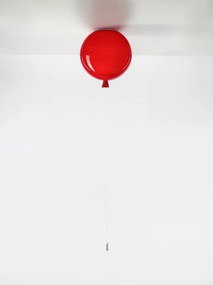 Brokis Memory, skleněné stropní svítidlo Barva: Červená, Velikost: Ø 400 mm, Povrch skla: Lesklý