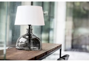 4concepts Designová stolní lampa HAGA ANTHRACITE Barva: Bílá