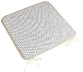 Bellatex Sedák Adéla hladký 40x40 cm Kostička Šedá,Bílá