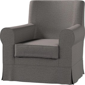 Potah na křeslo IKEA Ektorp Jennylund barva šedá látka pletený vzor