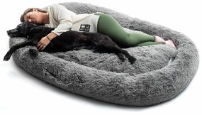 Pelíšek pro lidi a pejsky Human Dog Bed XXL InnovaGoods Šedý