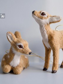 Sinsay - Vánoční ozdoby ve tvaru srnčat 2 pack - vícebarevná