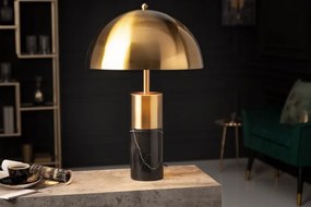 Zlato-černá stolní lampa Burlesque
