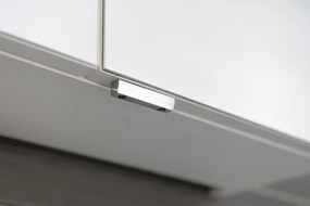 Sapho, RIWA galerka s LED osvětlením, 121x70x17cm, 3x dvířka, bílá lesk, RIW120-0030