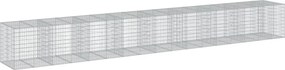 Gabionový koš s víkem 950 x 100 x 100 cm pozinkované železo 3295207
