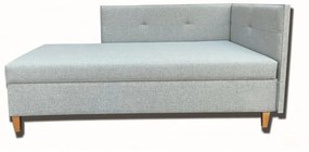 Jednolůžková postel (válenda) 80 cm Alissa (tmavě šedá) (se sendvičovou matrací Erik) (P). 1052024