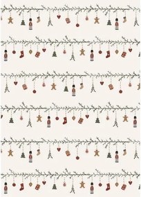 Dárkový balící papír Christmas Garlands 5 m Ib Laursen