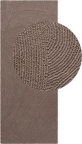 Hanse Home, Běhoun Calmio 106219 Taupe, 80x200, hnědá, ložnice