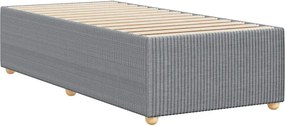 Rám postele bez matrace světle šedá 100 x 200 cm textil 3284914