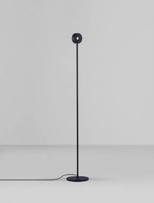 Matně černá kovová LED stojací lampa s ohybatelnou konstrukcí/stmívatelná (výška 121 cm) Irida – Nova Luce