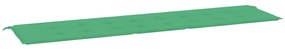 vidaXL Poduška na zahradní lavici zelená 200x50x3 cm oxfordská látka
