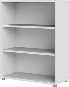 Skříň Modulo 89 x 40 x 113 cm, zásuvky a dveře, bílá / dub sonoma
