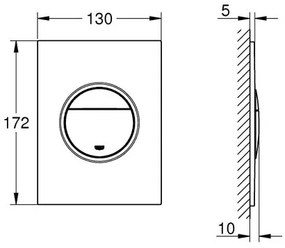 Grohe Nova Cosmopolitan S Splachovací tlačítko 37601000