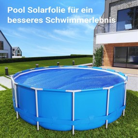Bazénová fólie Wiltec – 3,6 m, modrá (60244)