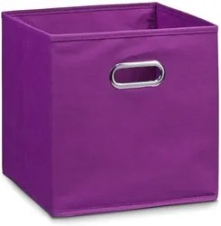 Úložný box flísový fialový, 32x32x32cm