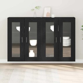 Nástěnné skříně 2 ks Černý dub 69,5 x 34 x 90 cm 3334316